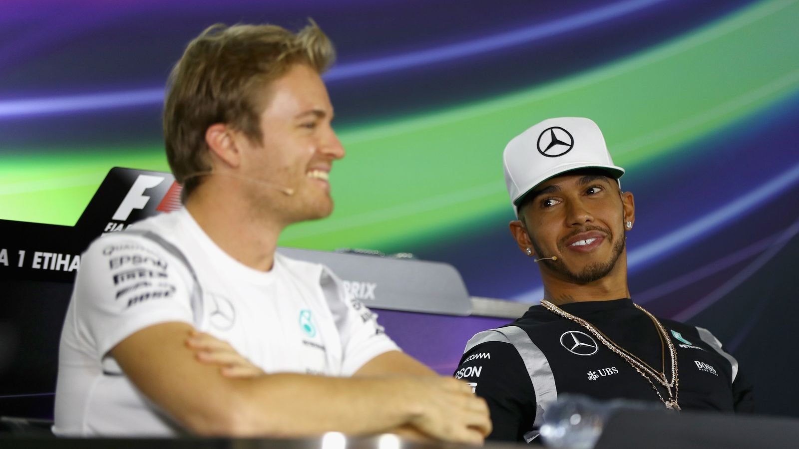 Lewis Hamilton-Nico Rosberg's Duel in the Desert: The press conference ...