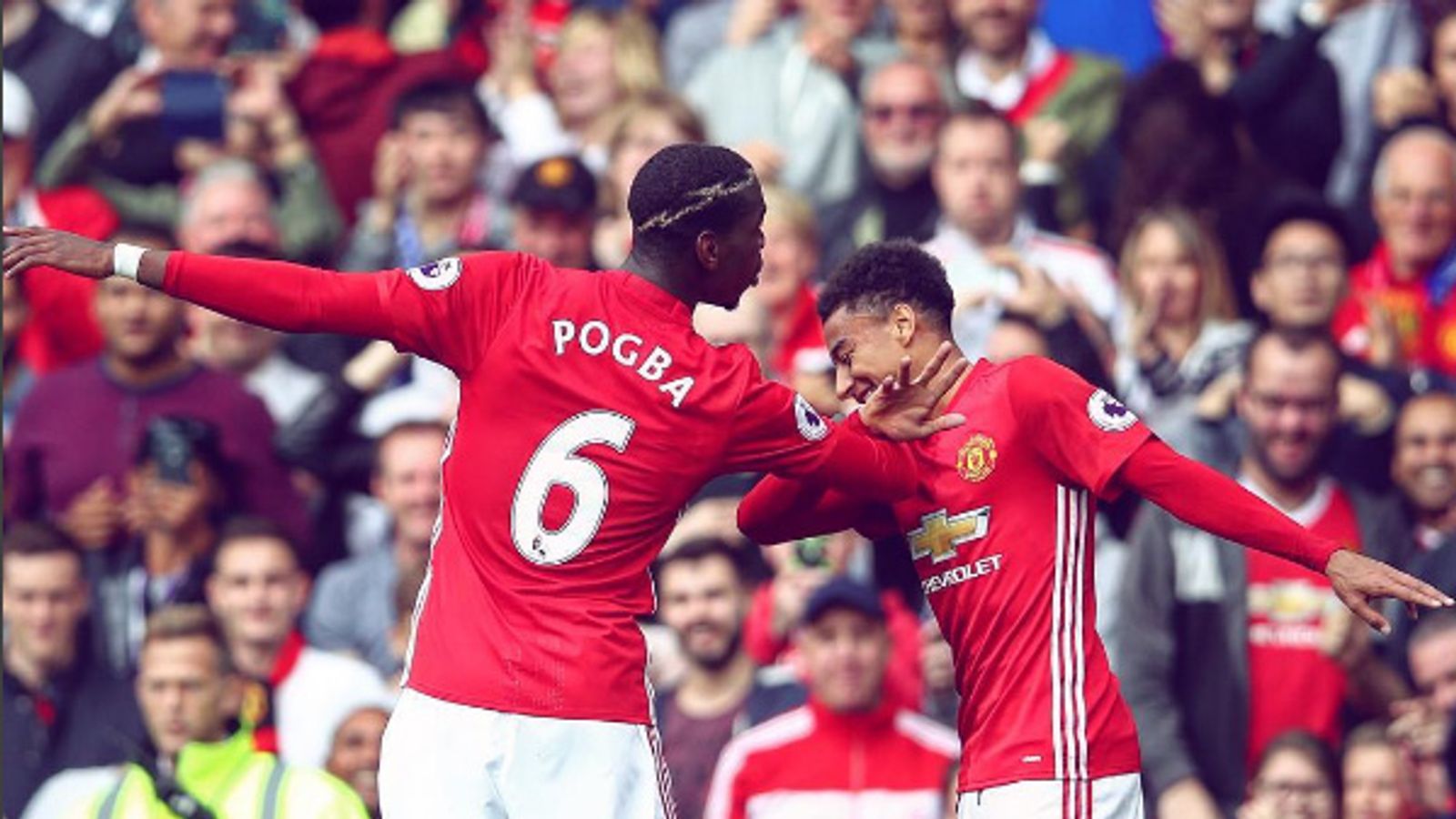 Paul Pogba and Jesse Lingard practise new drop dance handshake ...
