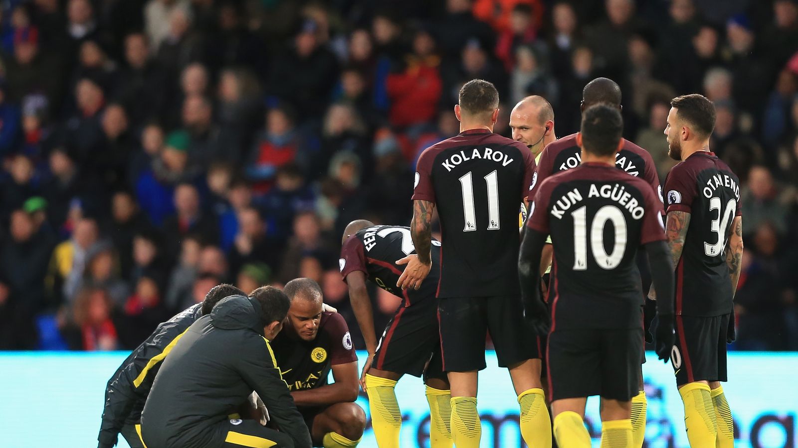 Vincent Kompany ruled out for weeks with knee injury, says Pep ...