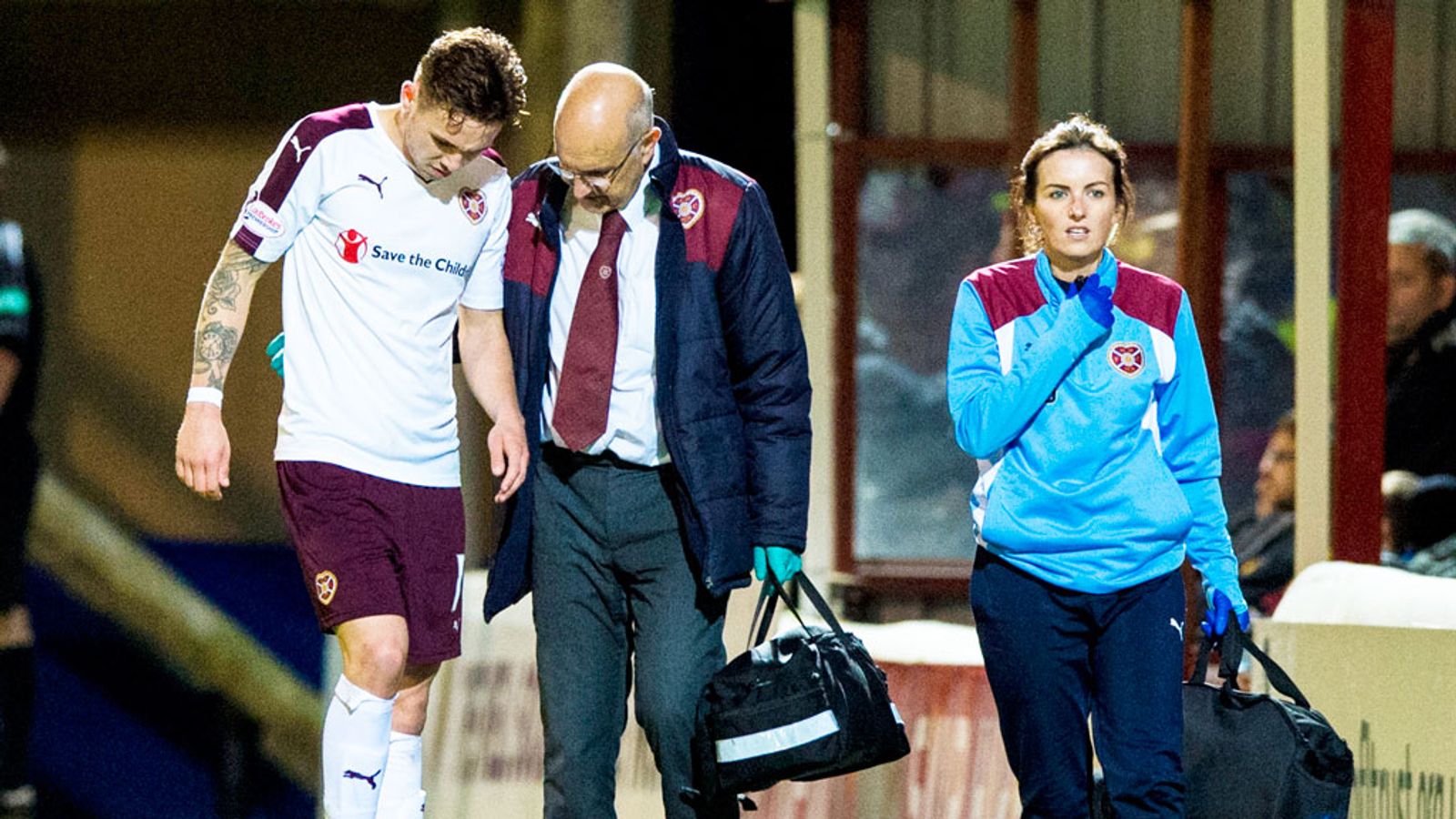 Hearts winger Sam Nicholson is on schedule to return in January ...