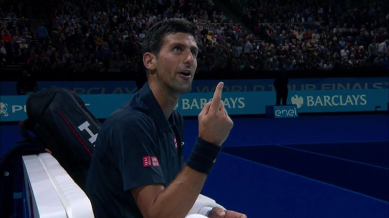 Djokovic annoyed with time violation | Video | Watch TV Show | Sky Sports