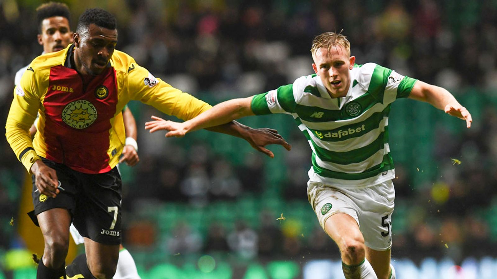 Celtic boss Brendan Rodgers is happy with Calvin Miller's debut ...