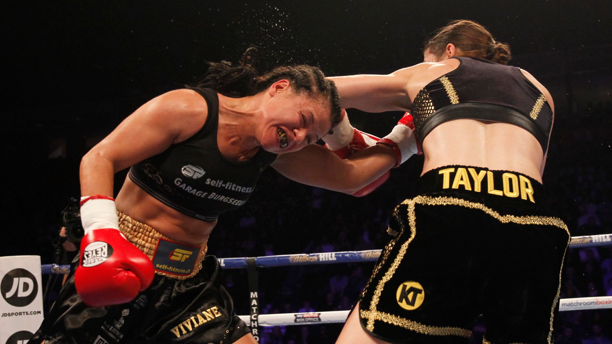 Joshua vs Molina: Katie Taylor outpoints Viviane Obenauf in Manchester ...