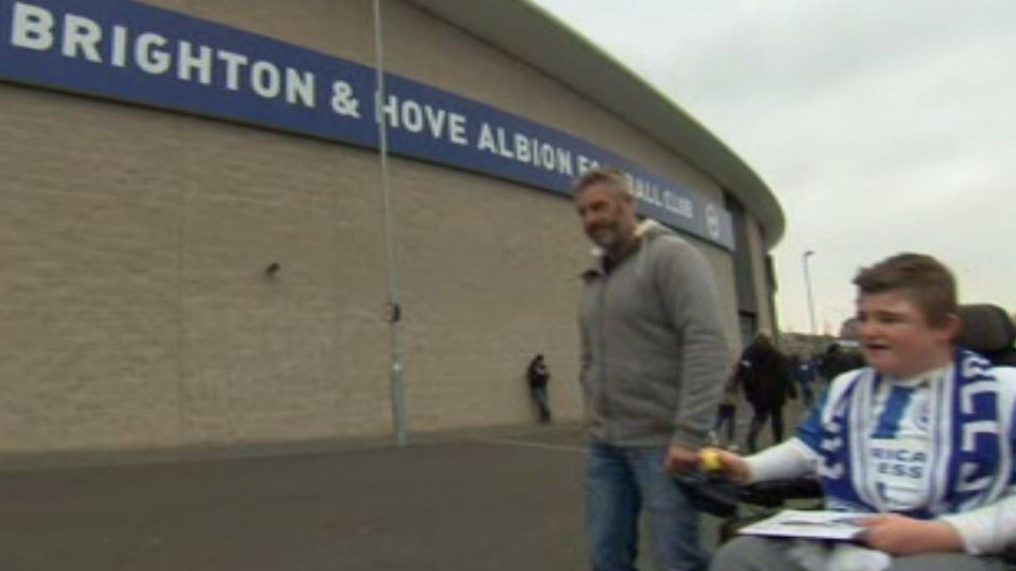 Day in the life of Brighton fan and disabled wheelchair user Sam ...