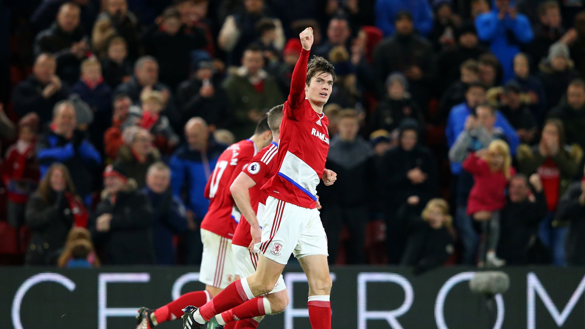 Middlesbrough's Martin De Roon is delighted with Riverside goal ...