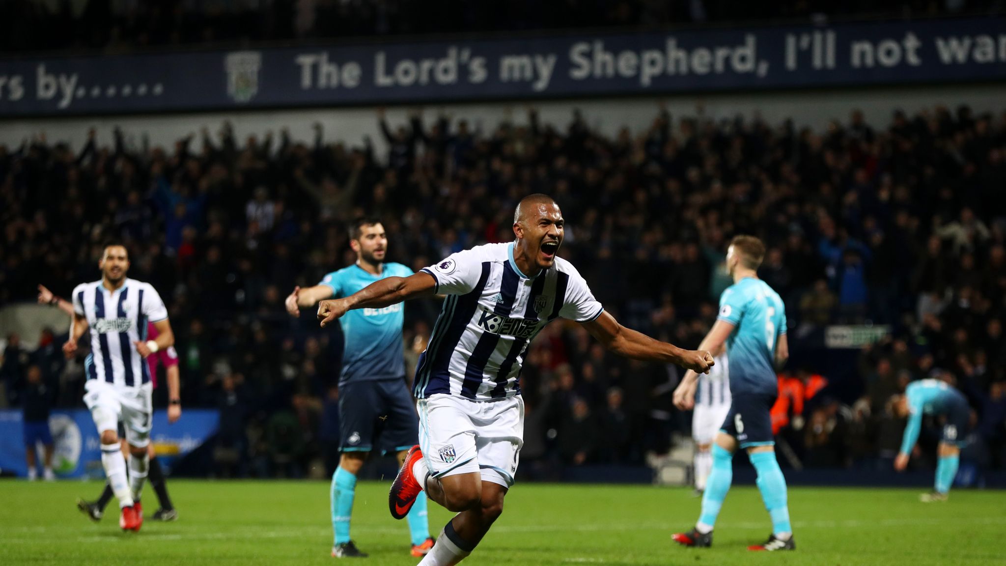 West Brom 3-1 Swansea: Salomon Rondon hat-trick sends Albion seventh ...