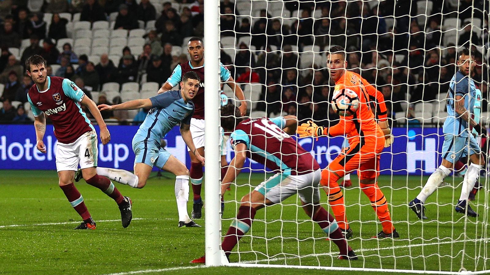 John Stones thrilled with first goal as Manchester City hammer West Ham ...