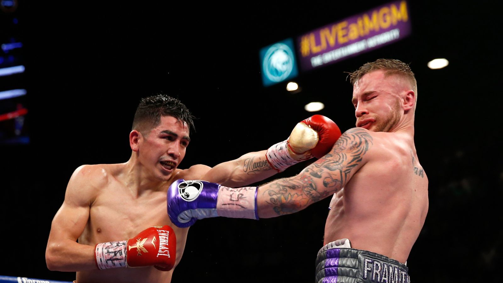 Frampton vs Santa Cruz II: Carl Frampton beaten on points by Leo Santa ...