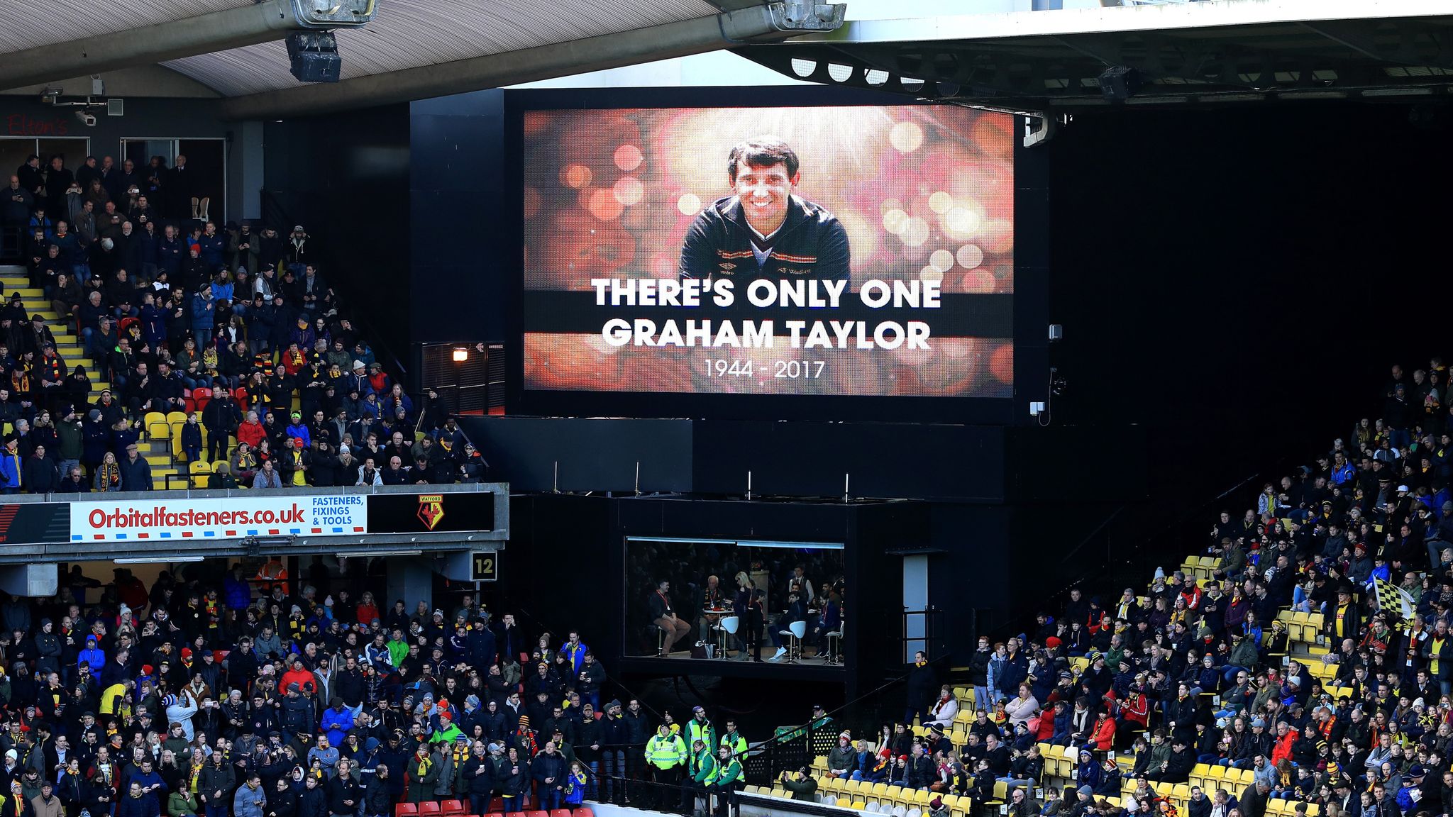 Watford pay emotional tribute to former boss Graham Taylor at Vicarage ...