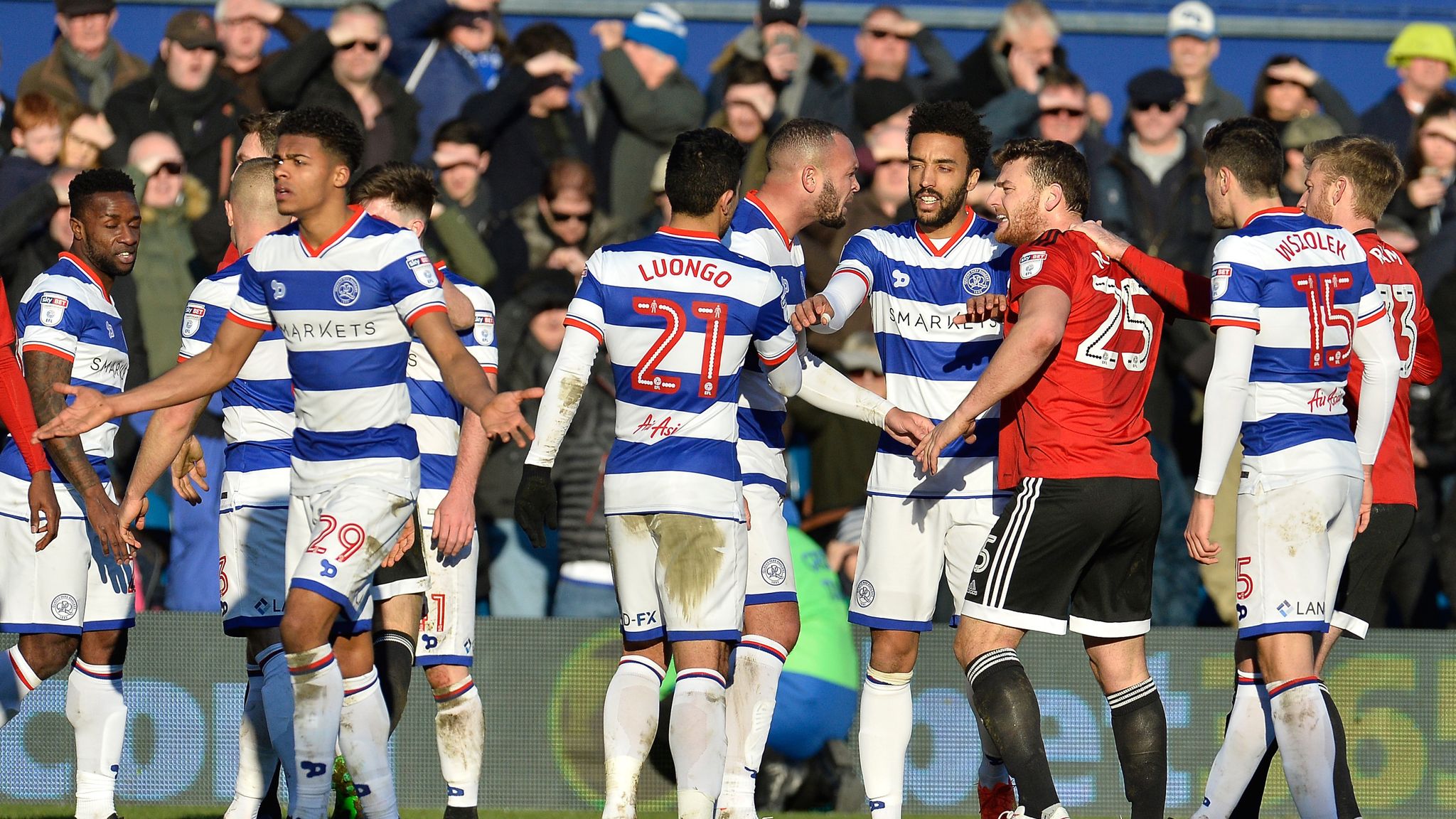 QPR and Fulham charged by the FA following angry Loftus Road scenes ...