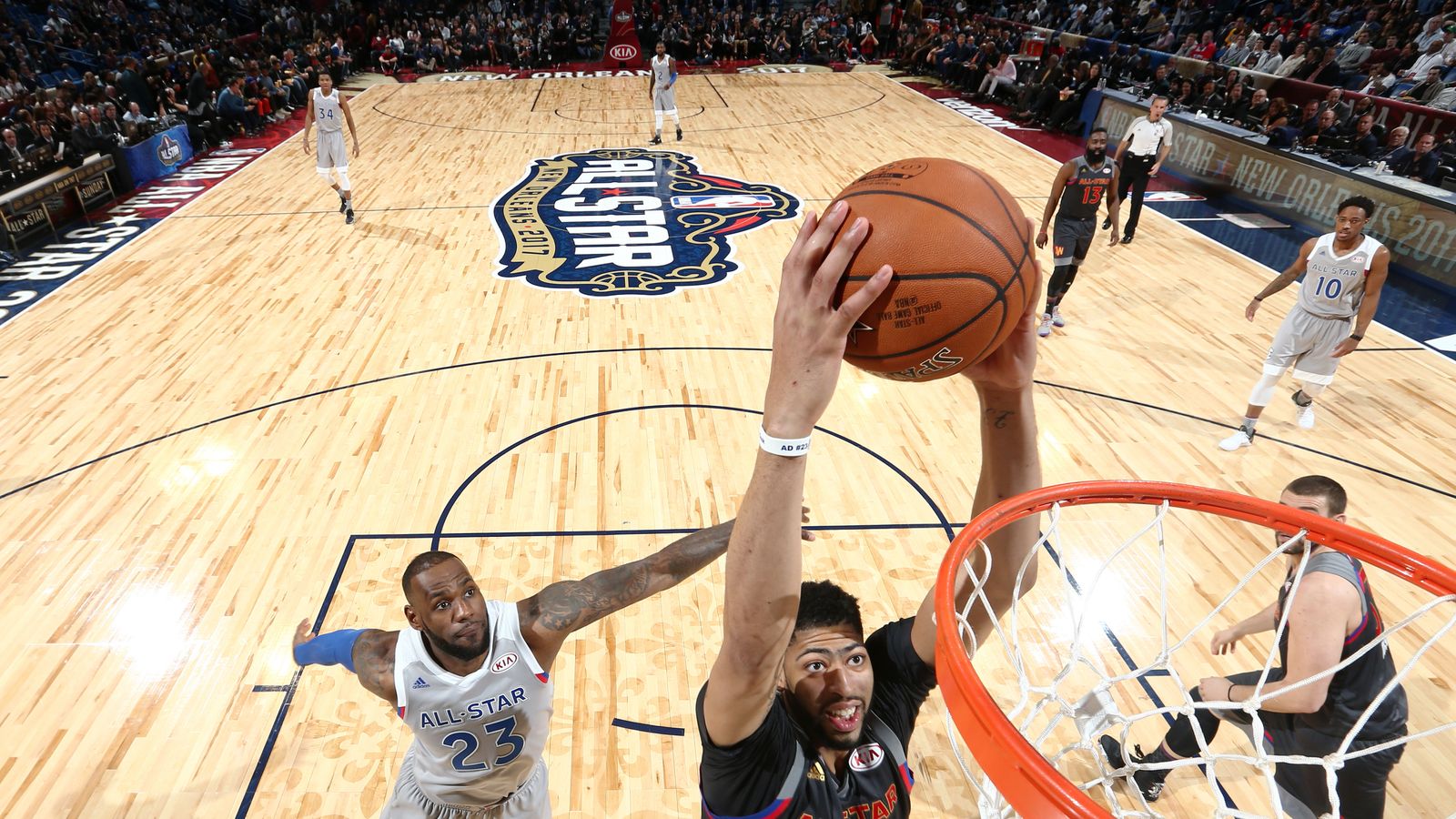 Anthony Davis breaks All-Star record as West defeat East | Basketball ...