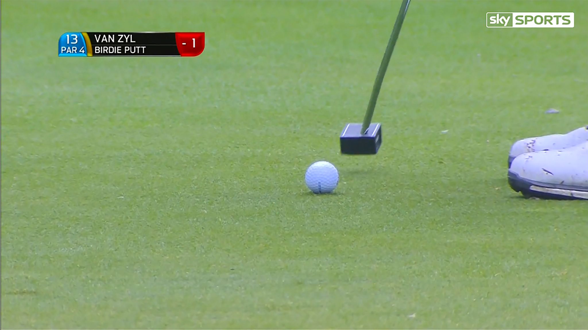 Jaco Van Zyl trials unusual putter during Joburg Open | Golf News | Sky ...