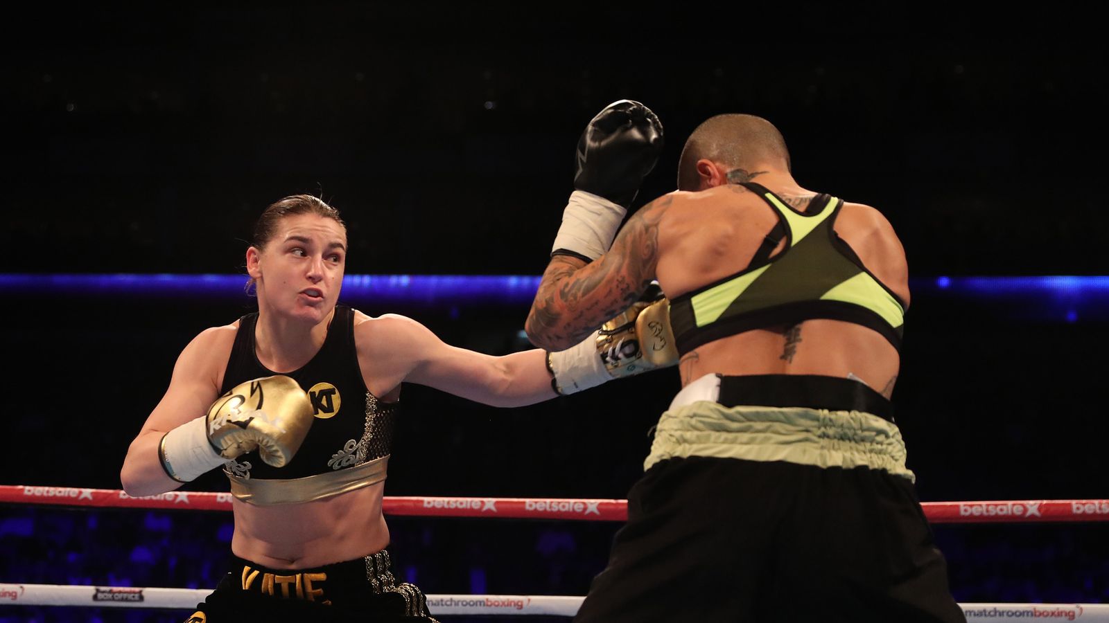 Haye vs Bellew: Katie Taylor earns TKO win against Monica Gentili ...