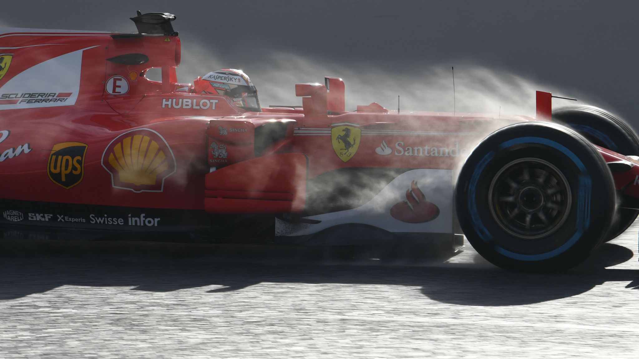 F1 Testing: Kimi Raikkonen fastest in wet-dry Test One finale | F1 News ...