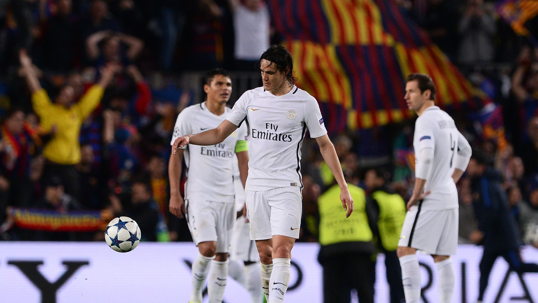 PSG face angry fans at airport after Barcelona defeat in Champions ...