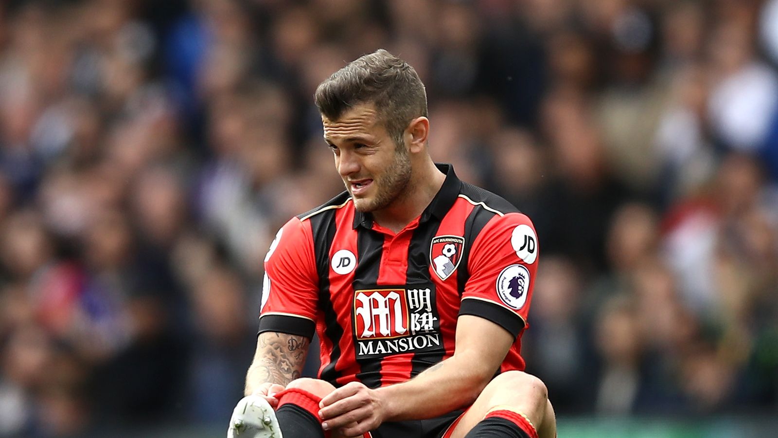 Bournemouth midfielder Jack Wilshere out for season with broken leg ...