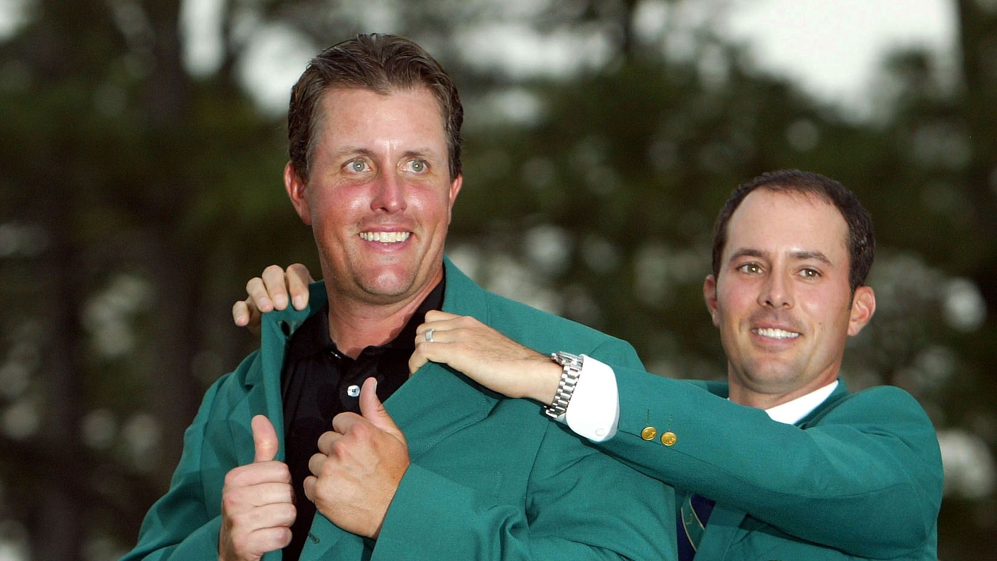 Masters iconic images, three days to go: Phil Mickelson's victory star ...