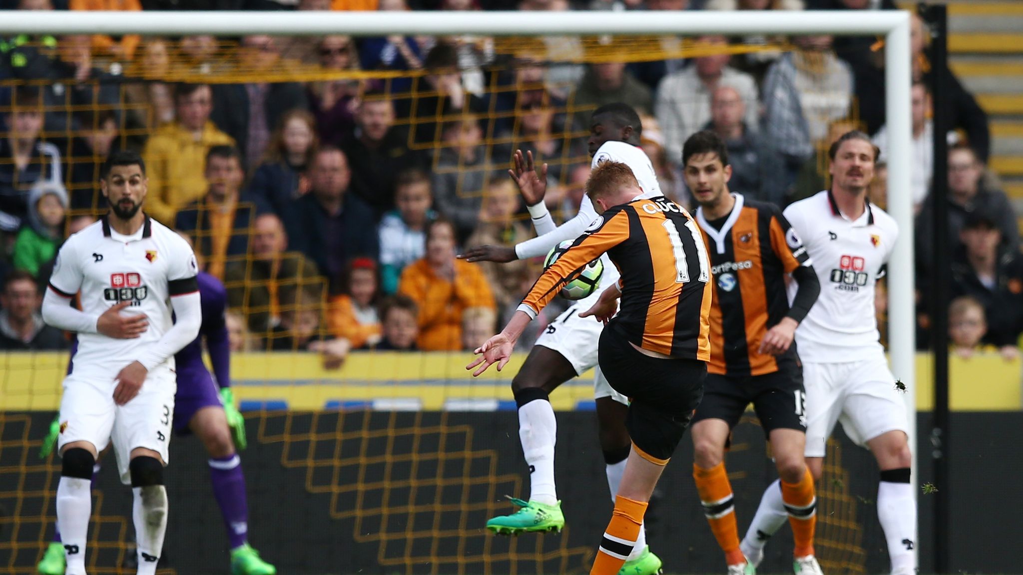 Hull 2-0 Watford: Ten-man Tigers boost survival hopes | Football News ...