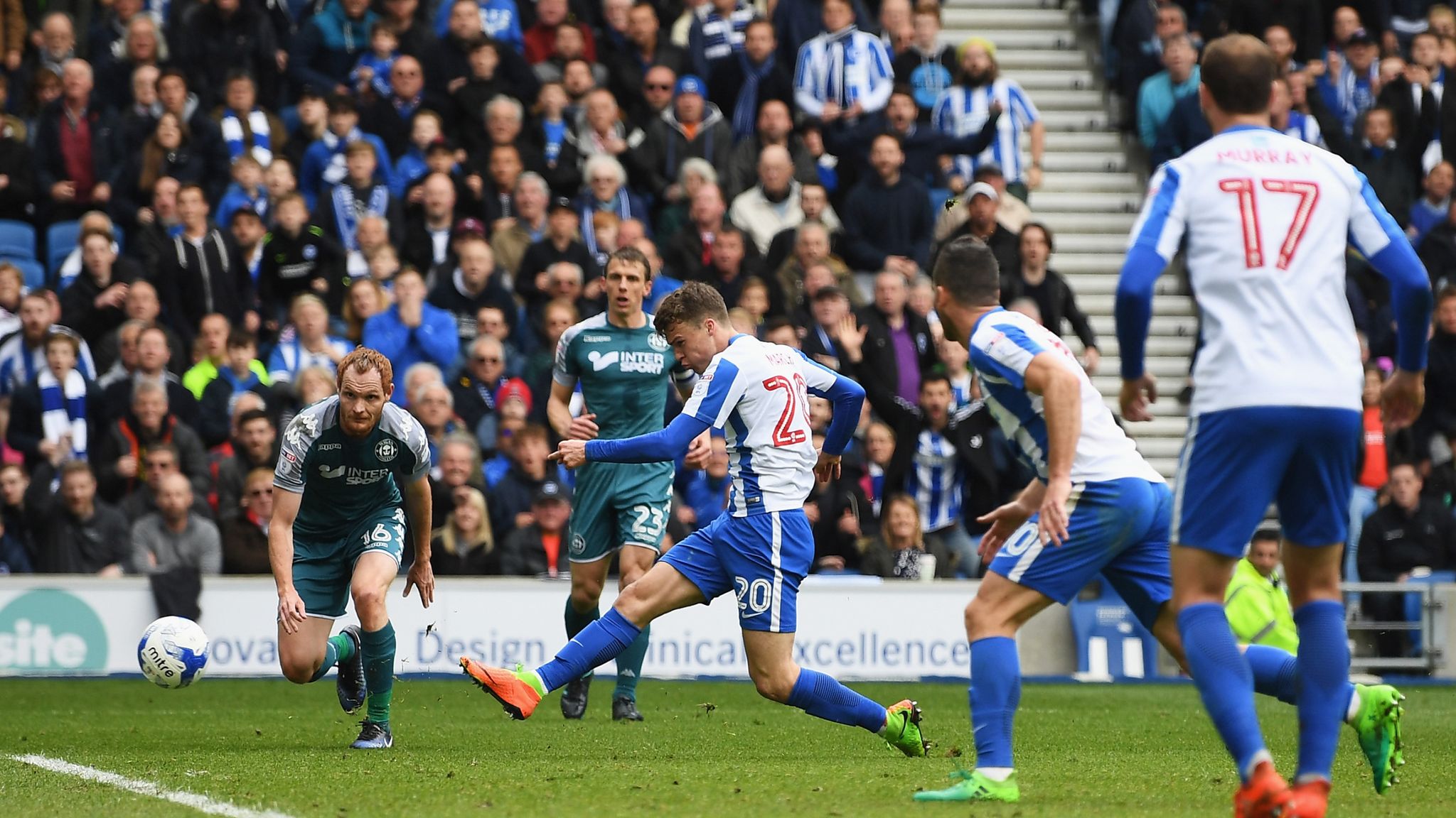 Brighton 2-1 Wigan: Glenn Murray and Solly March take Seagulls to ...