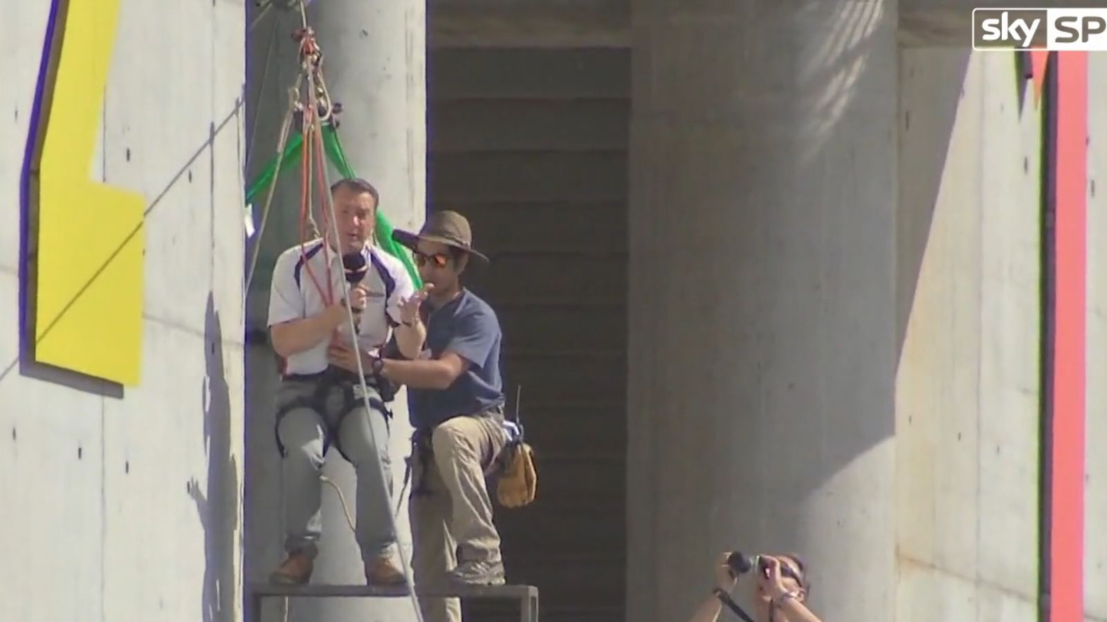 WATCH: Craig Slater delivers Spanish GP update on a zip wire | F1 News ...