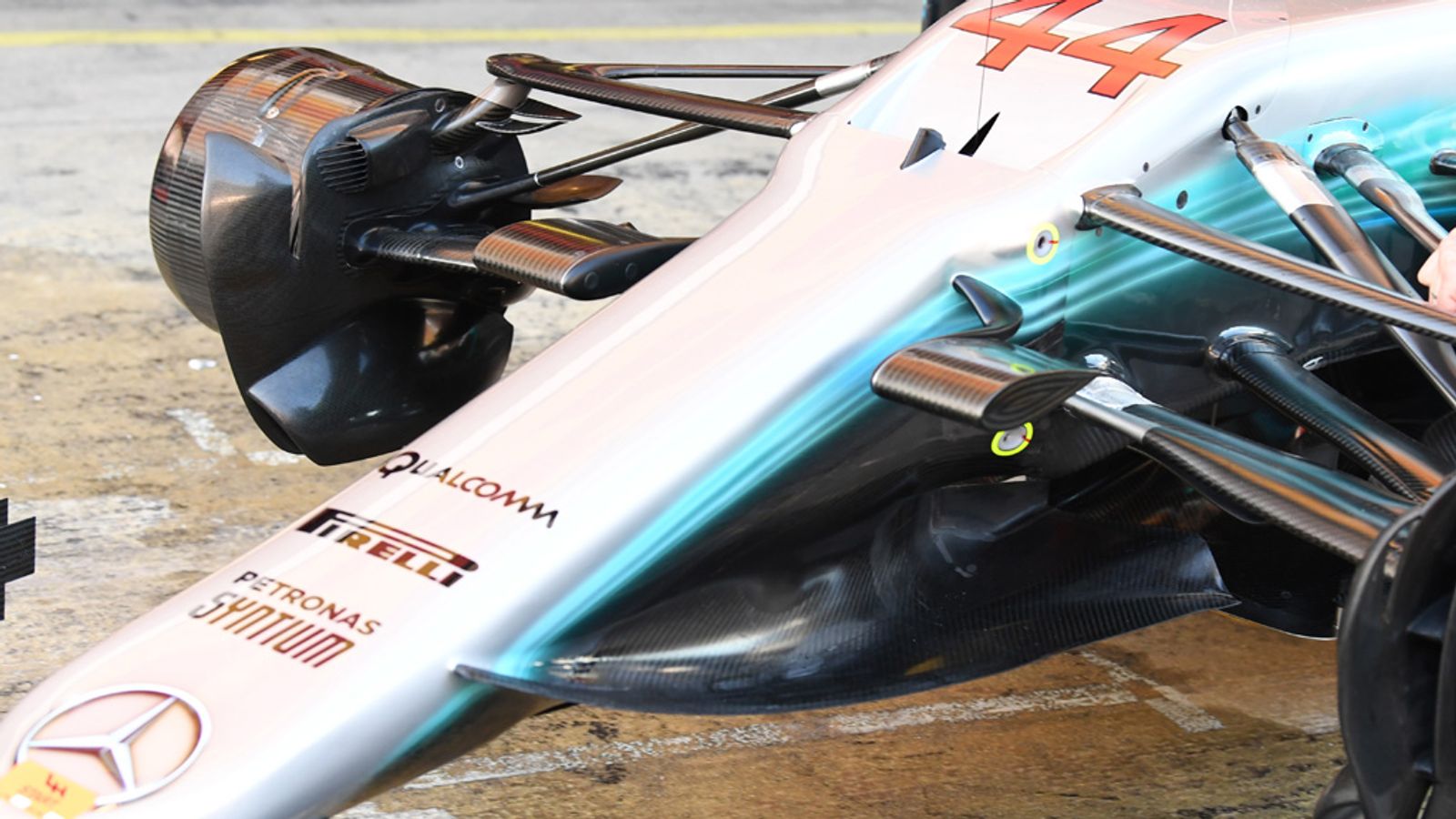 Mercedes reveal new look for the W08 at the Spanish GP | F1 News | Sky ...