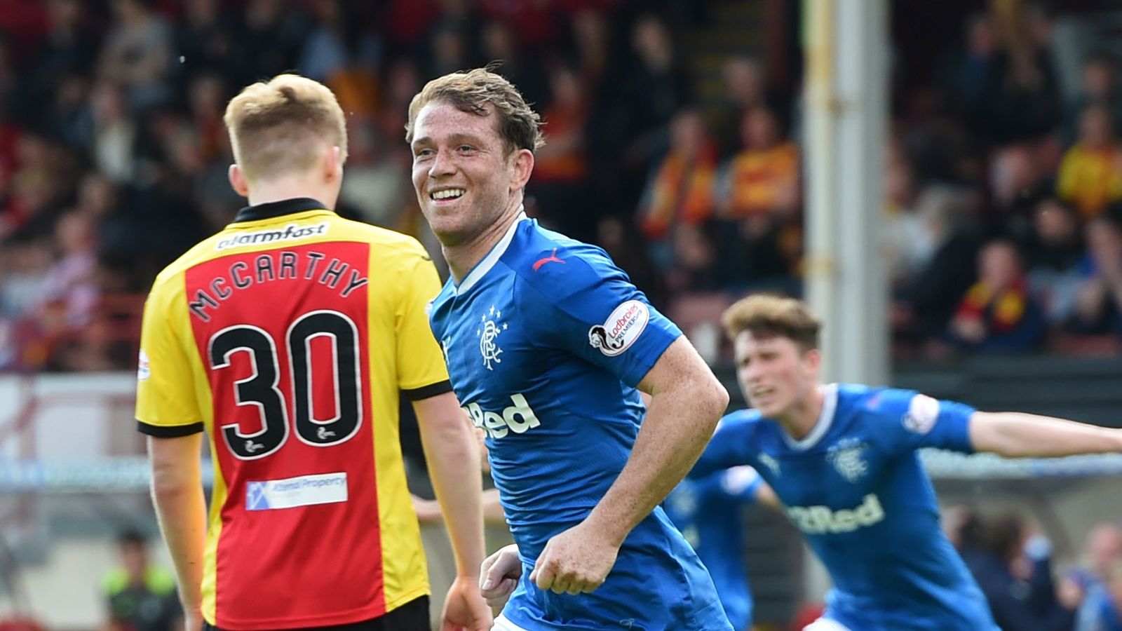Scottish Premiership: Joe Garner wins it late for Rangers at Partick ...
