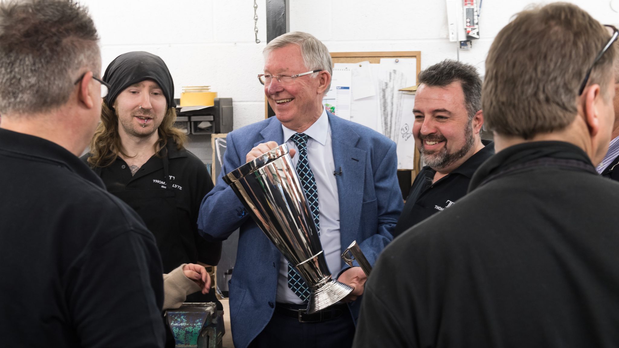 Manchester United great Sir Alex Ferguson honoured by LMA trophy ...