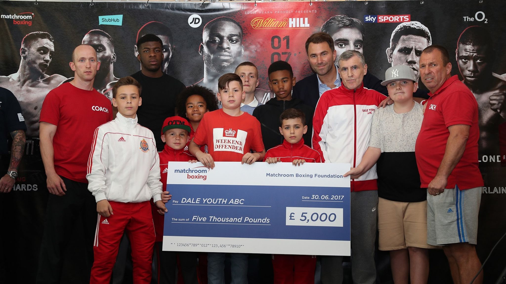 Matchroom Boxing Foundation give financial support to Dale Youth ABC ...