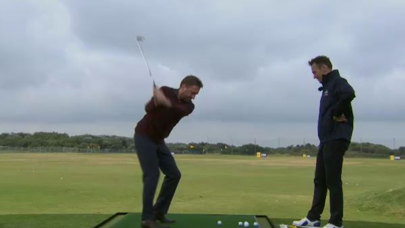 Open countdown, five days to go: Comedian Lee Mack gets a golf lesson ...