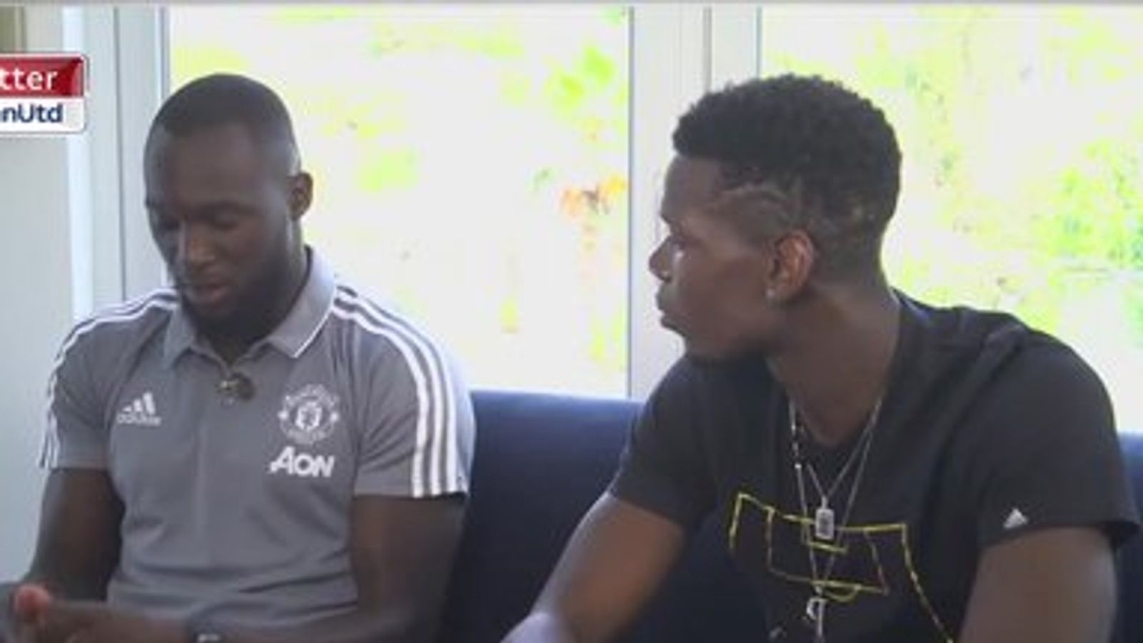 WATCH: Paul Pogba interviews new Man Utd team-mate Romelu Lukaku ...