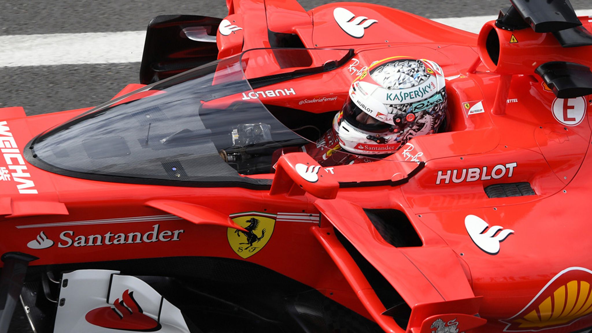 Sebastian Vettel suffers dizziness in first trial of new F1 Shield | F1 ...