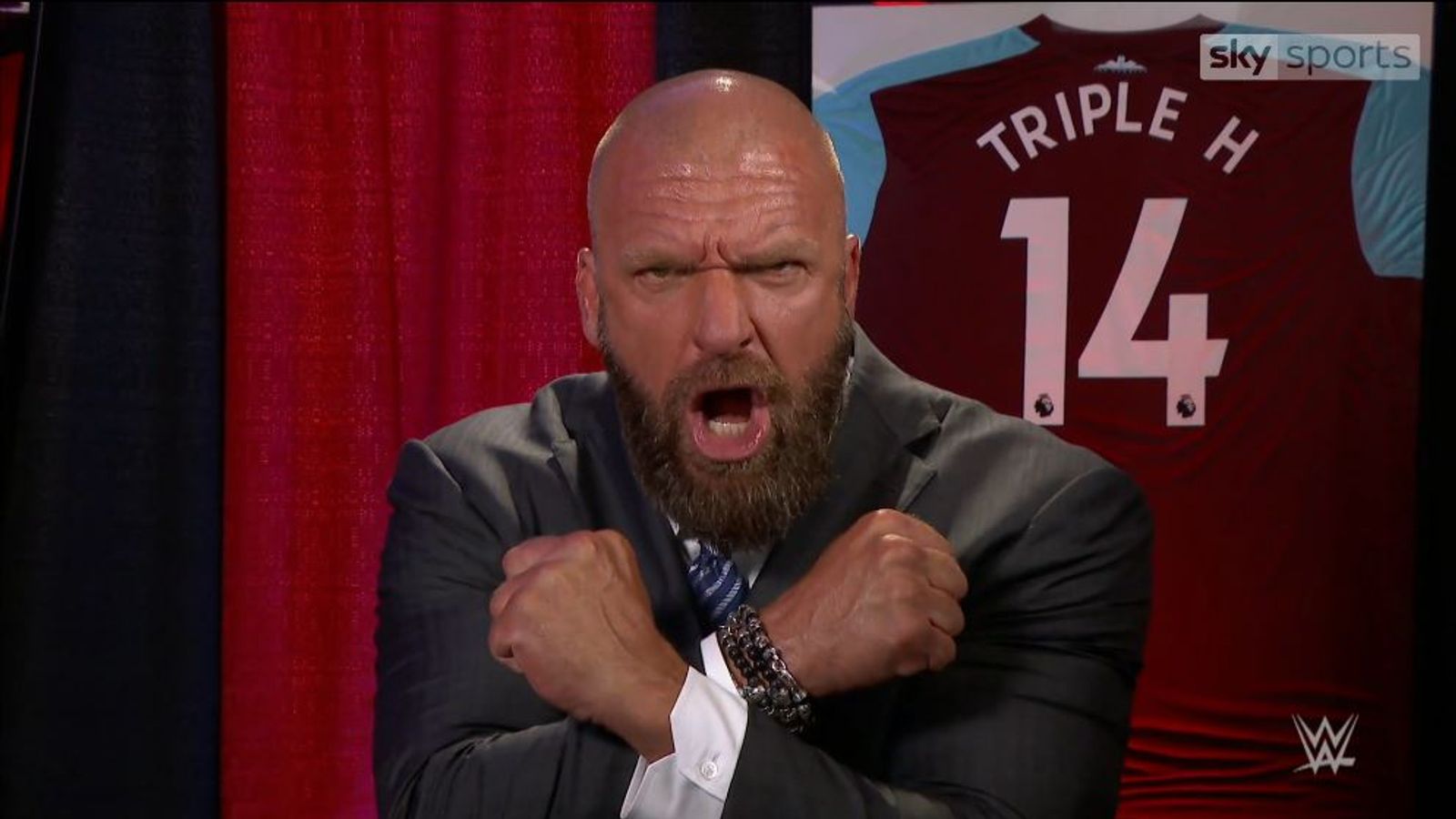 WATCH: WWE legend Triple H gives backing to West Ham ahead of Man Utd ...