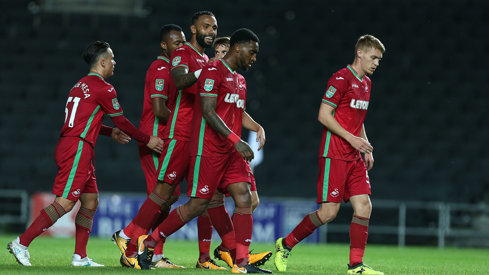 MK Dons 1-4 Swansea: Leroy Fer double sends Swans through | Football ...
