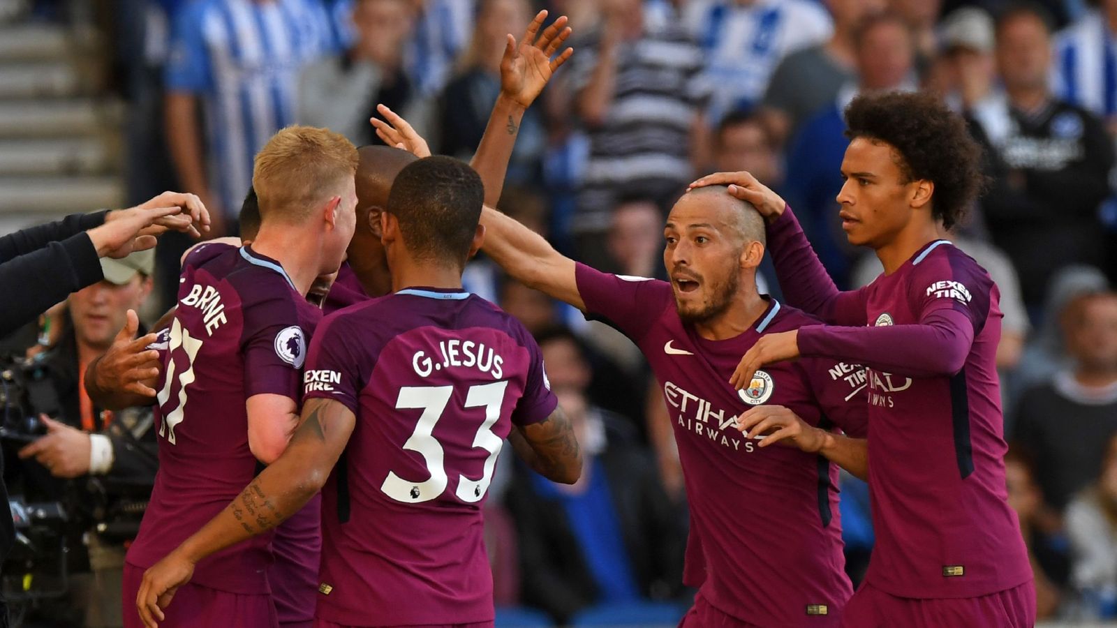 Brighton 0-2 Man City: Late City goals break Albion's resistance ...