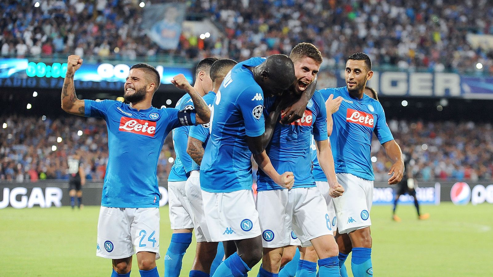 Champions League round-up: Napoli and Sevilla win first legs | Football ...