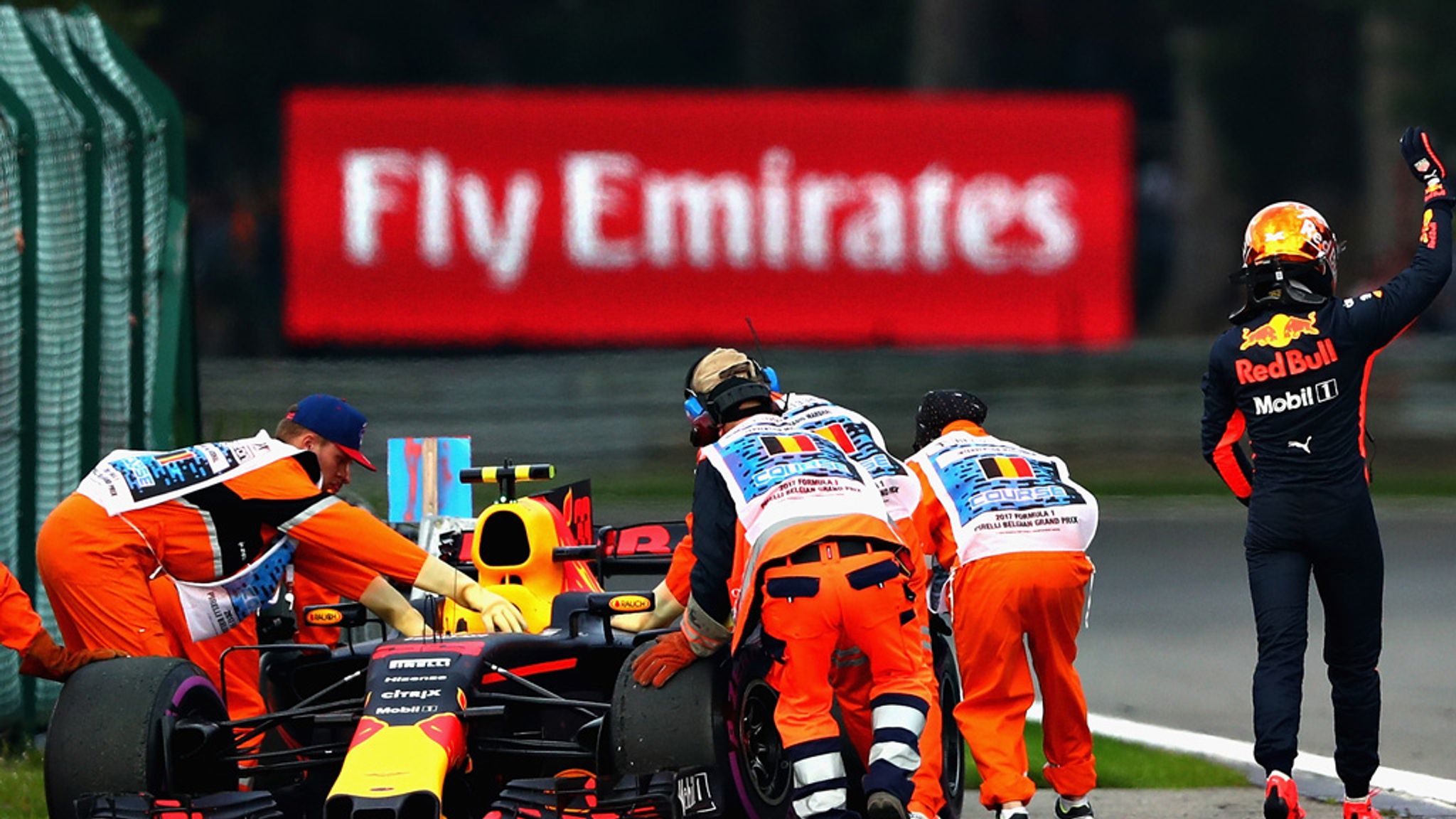 Belgian Grand Prix: Lewis Hamilton clings on for victory ahead of ...