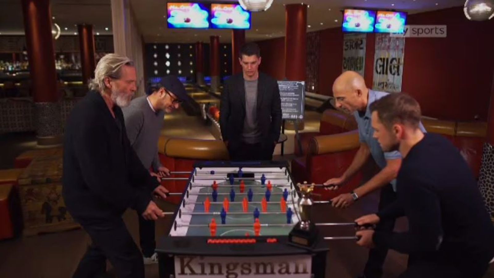 WATCH: Kingsman actors take on table football ahead of Arsenal's trip ...