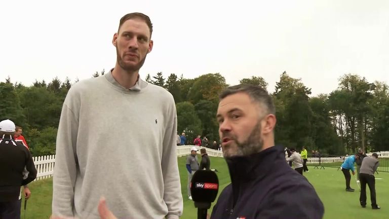 Britain's tallest man at the British Masters | Video | Watch TV Show ...