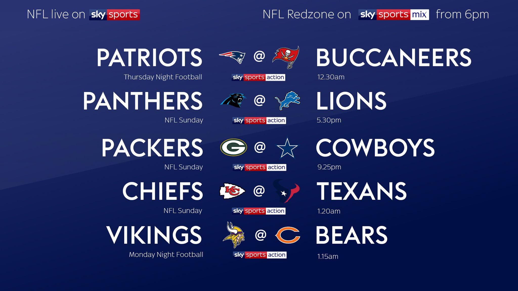 NFL Predictions Week Five: Anya Shrubsole takes on Richard Graves | NFL ...
