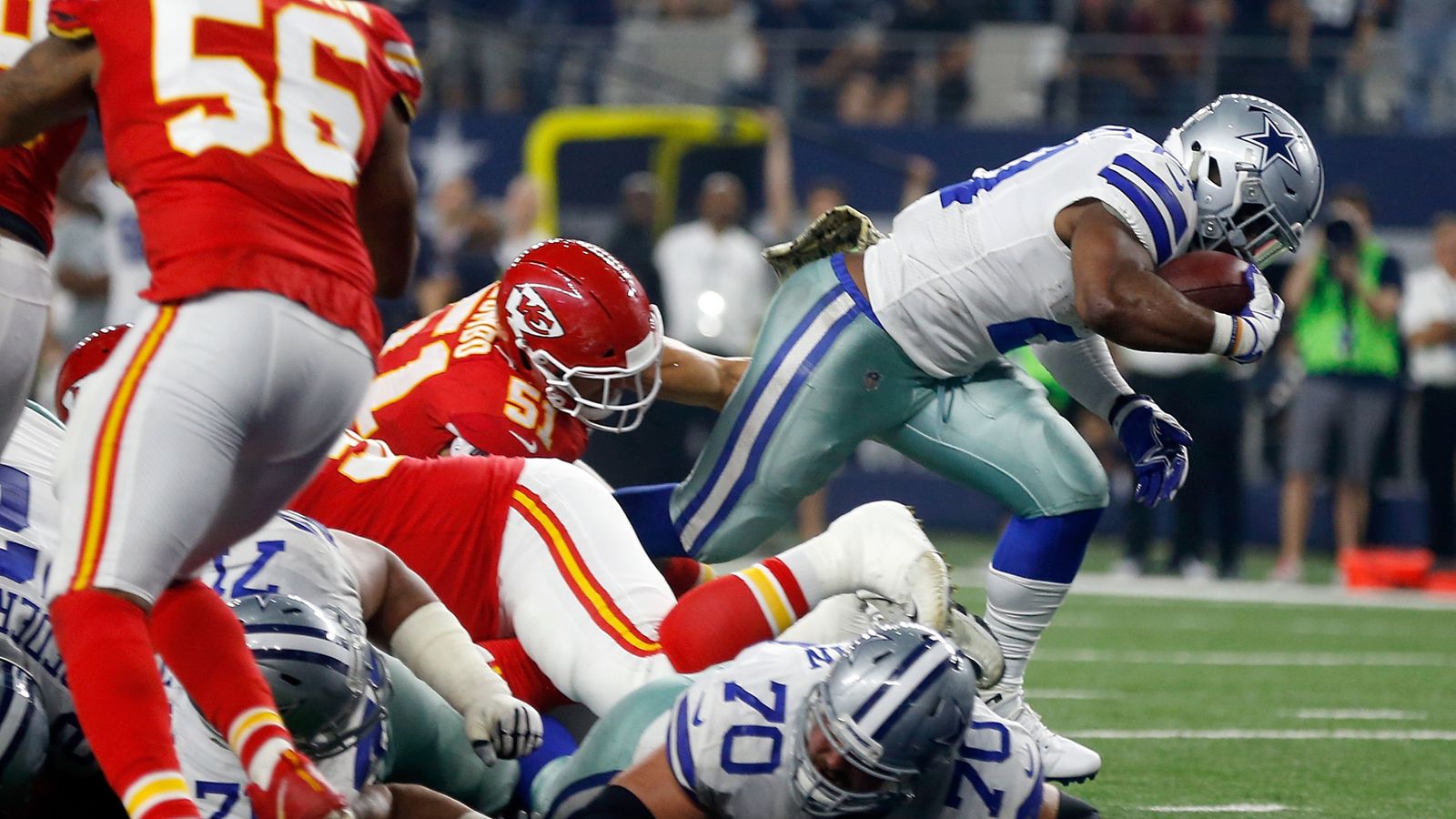 Kansas City 17-28 Dallas: Cowboys keep pace in NFC East with victory ...