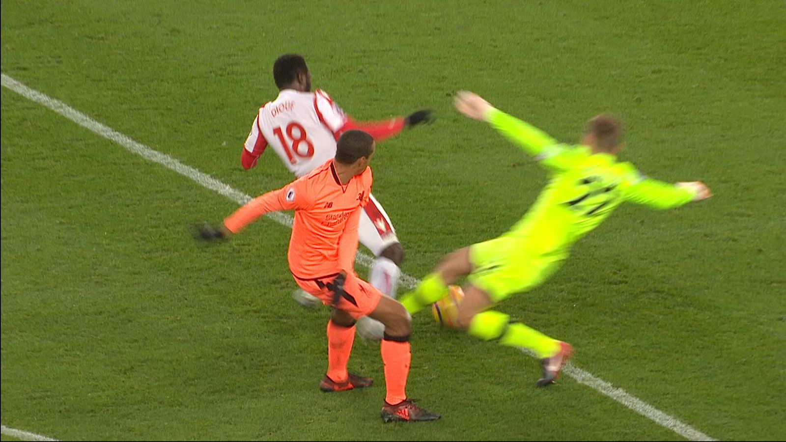Simon Mignolet says he was right to foul Mame Diouf in Liverpool's win ...