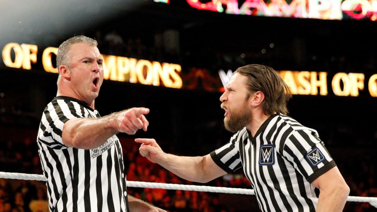 WATCH: Clash of the referees | WWE News | Sky Sports