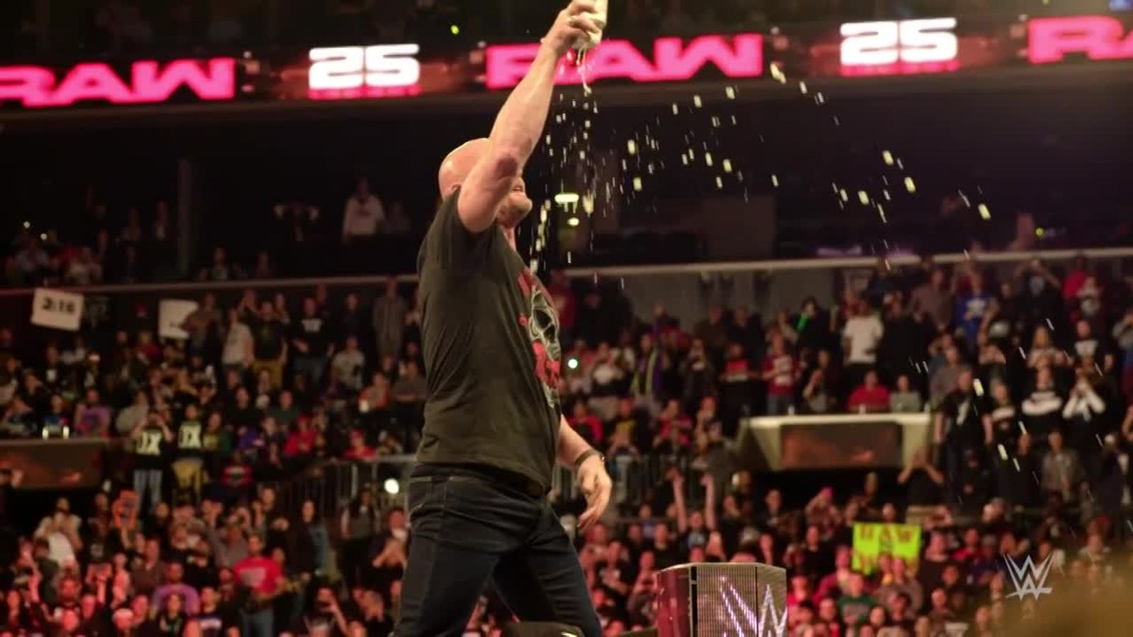 Alternate angle of Stone Cold's Stunners | Sky Sports