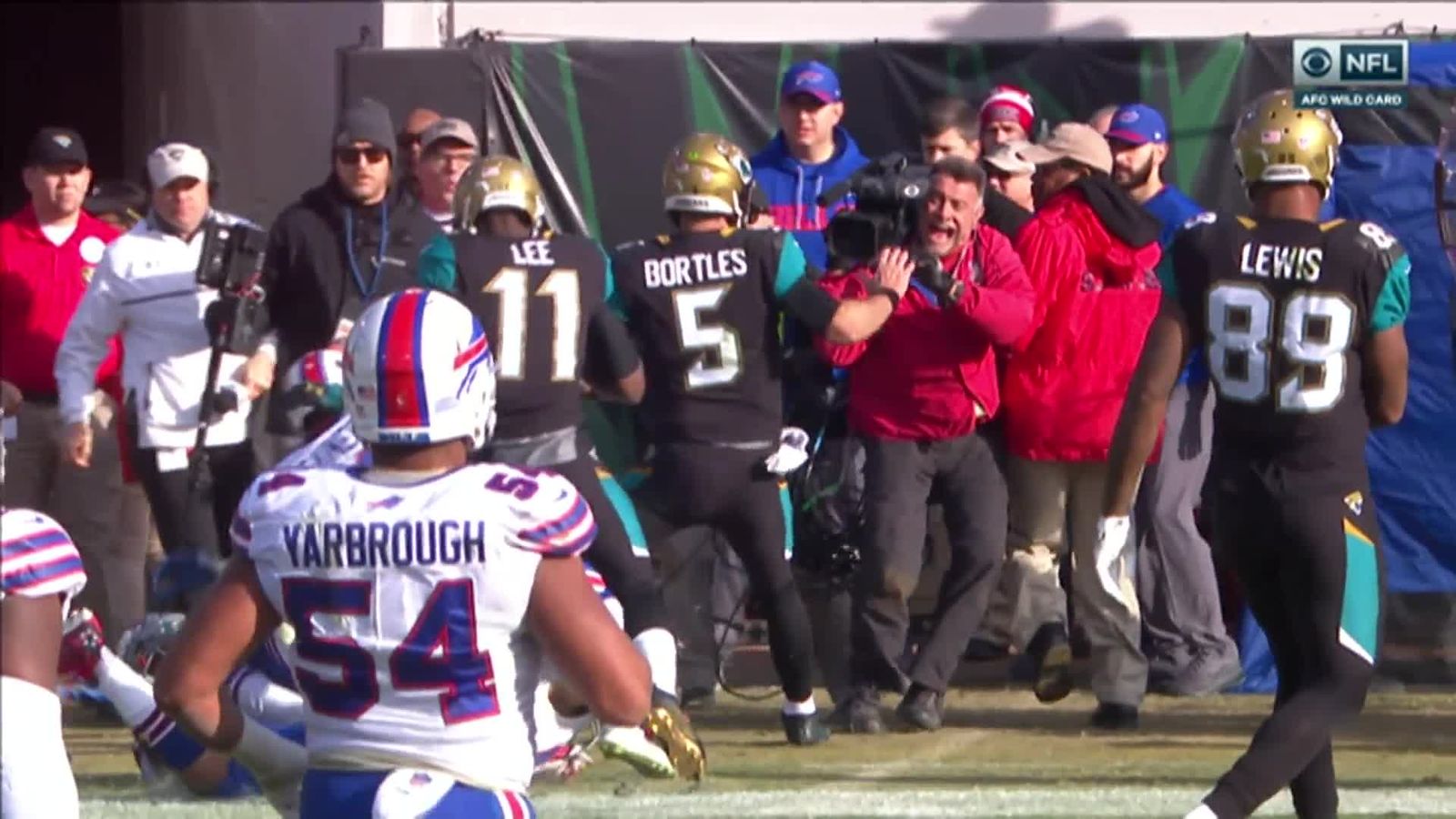 NFL cameraman gets wiped out | Sky Sports