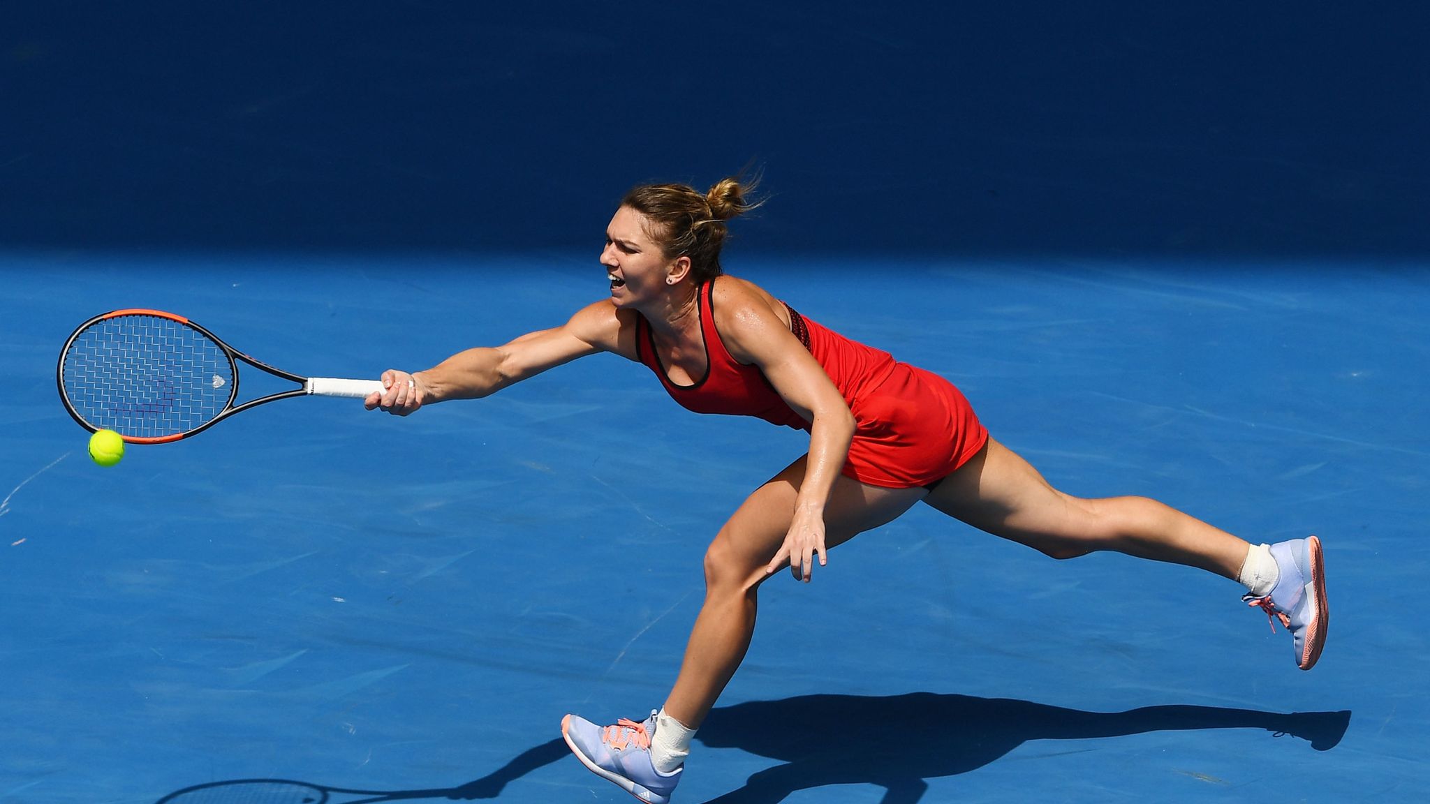 Simona Halep saves three match points in marathon 28-game final set to ...