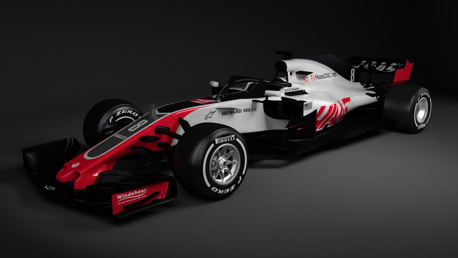 F1 2018: Haas reveal new car, the VF-18, with first look look at Halo ...