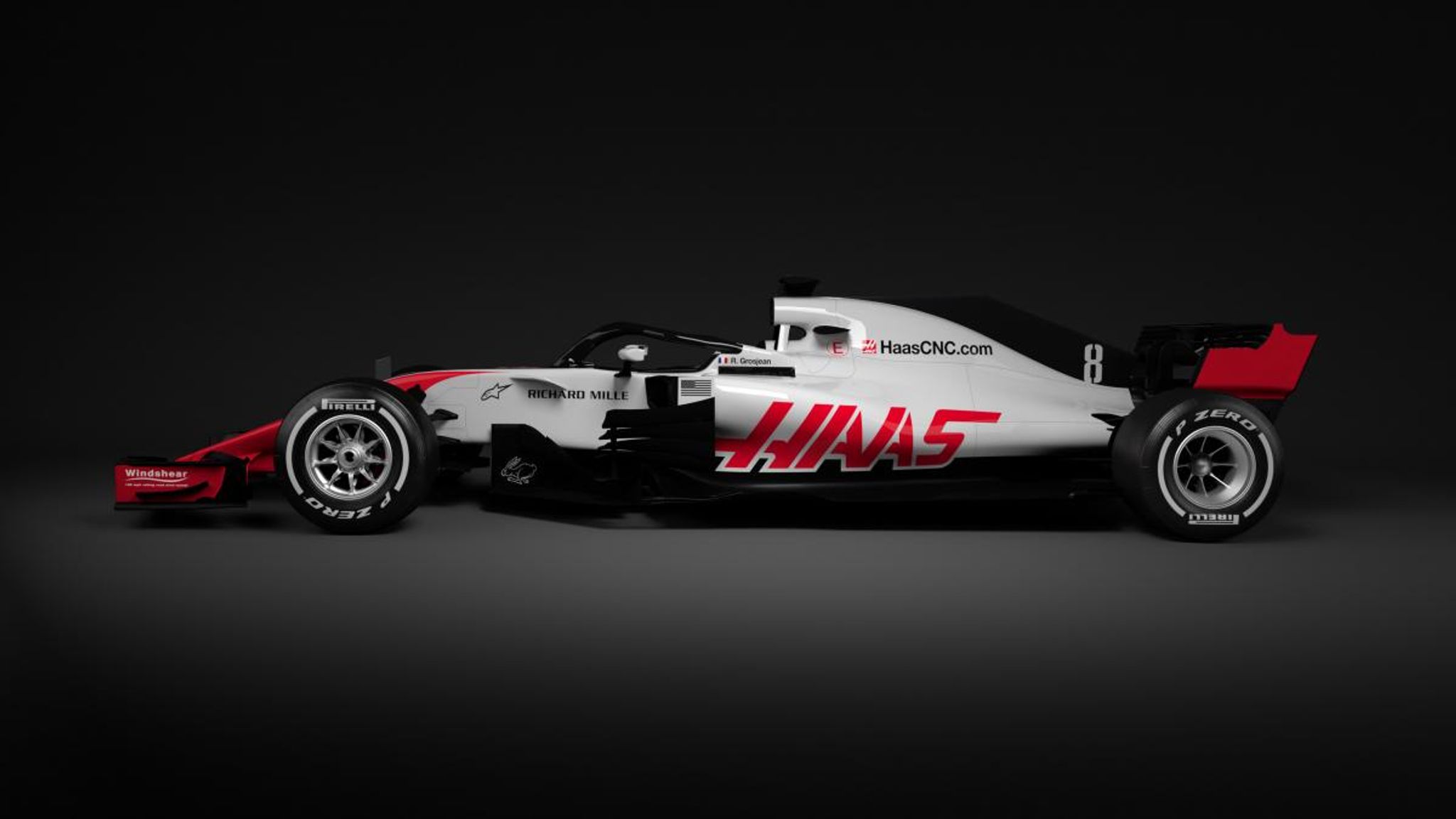 F1 2018: Haas reveal new car, the VF-18, with first look look at Halo ...
