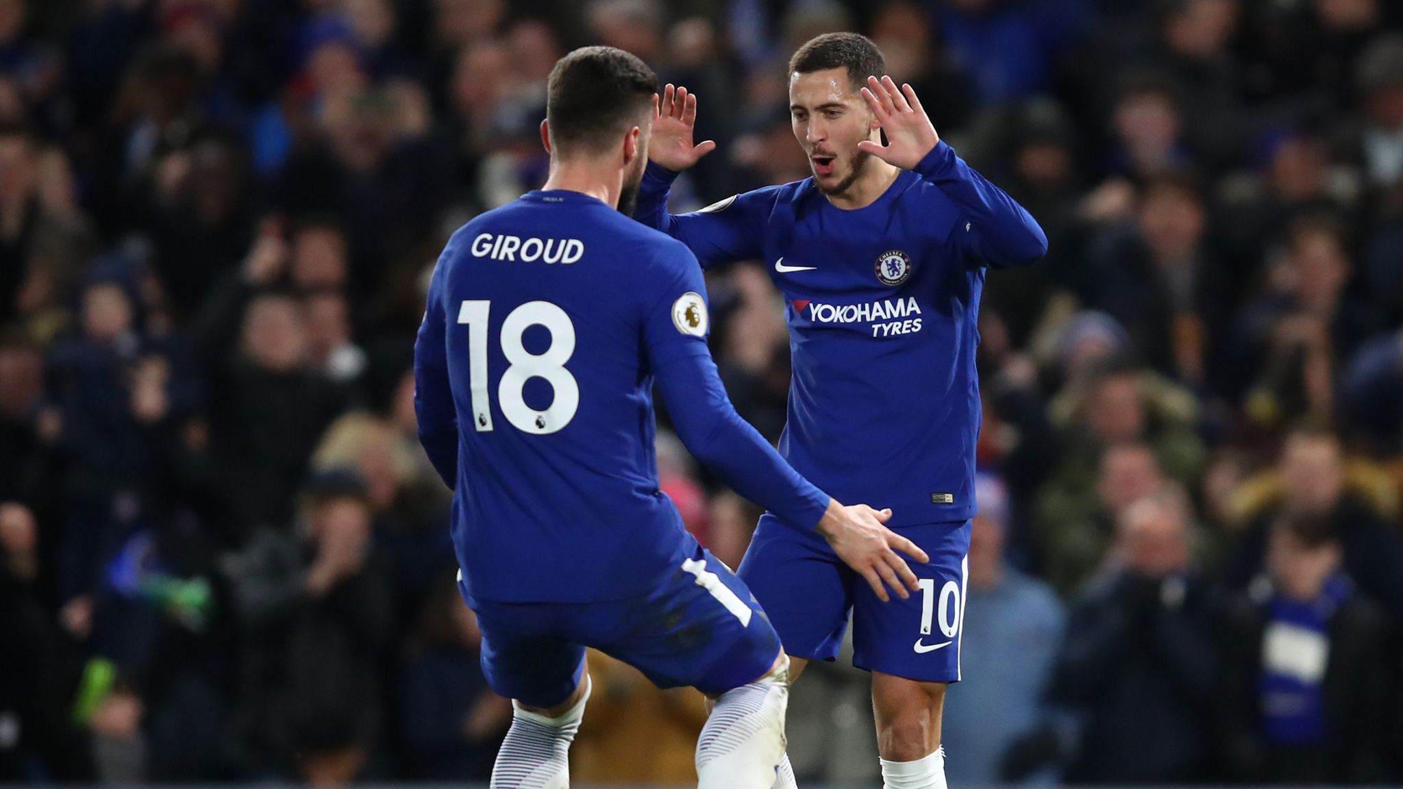 Eden Hazard impressed with new Chelsea team-mate Olivier Giroud ...