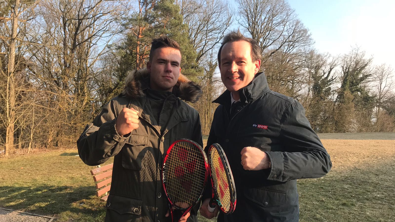 Sky Scholar mentor Adam Smith visits tennis star Daniel Altmaier ...