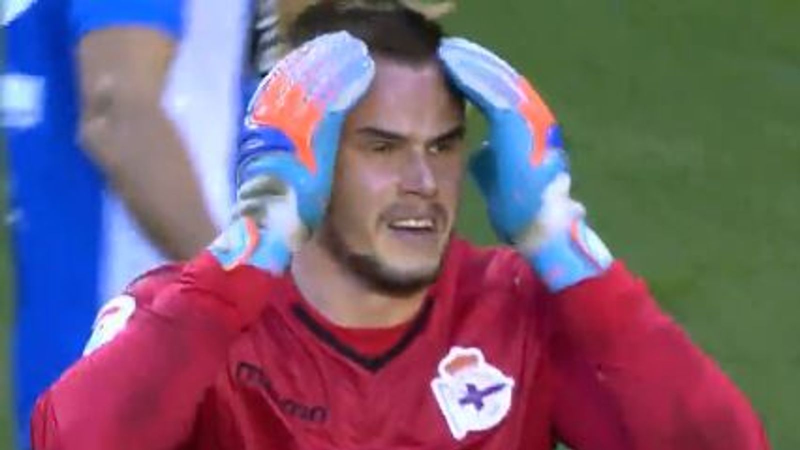 Watch as Deportivo goalkeeper Maksym Koval was shown a straight red on ...
